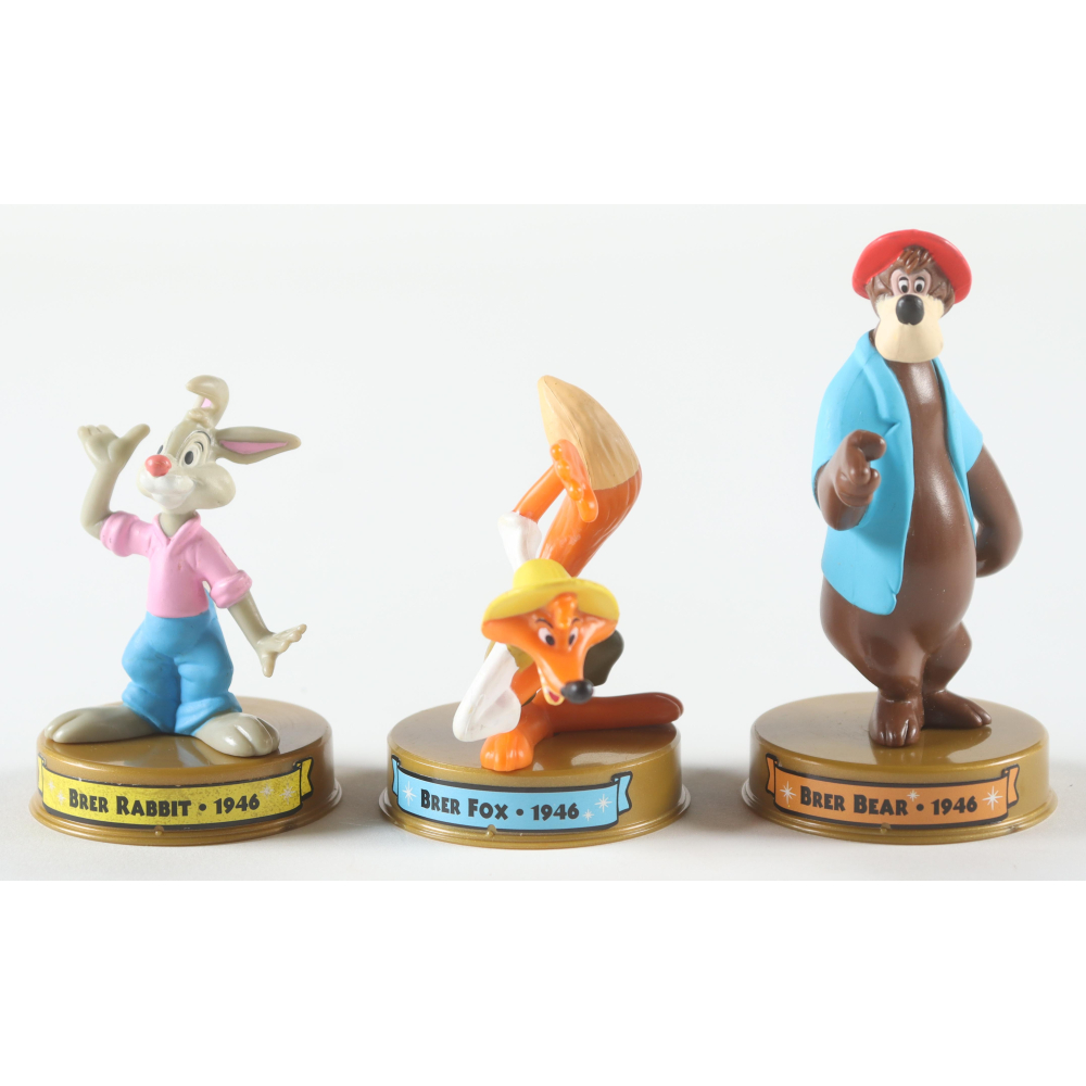2002 McDonald's Disney (3) Piece Figurine Set With Brer Bear, Brer Rabbit & Brer Fox | Pristine ...
