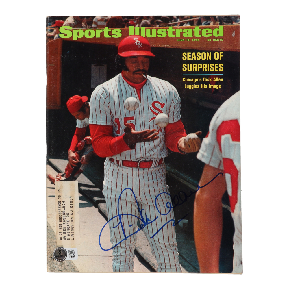 Dick Allen Signed 1972 Sports Illustrated Magazine (Beckett) | Pristine Auction