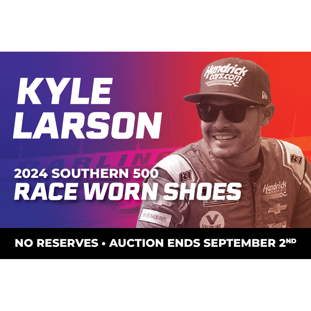 Kyle Larson Signed 2024 NASCAR Southern 500 Race-Worn Shoes (PA ...
