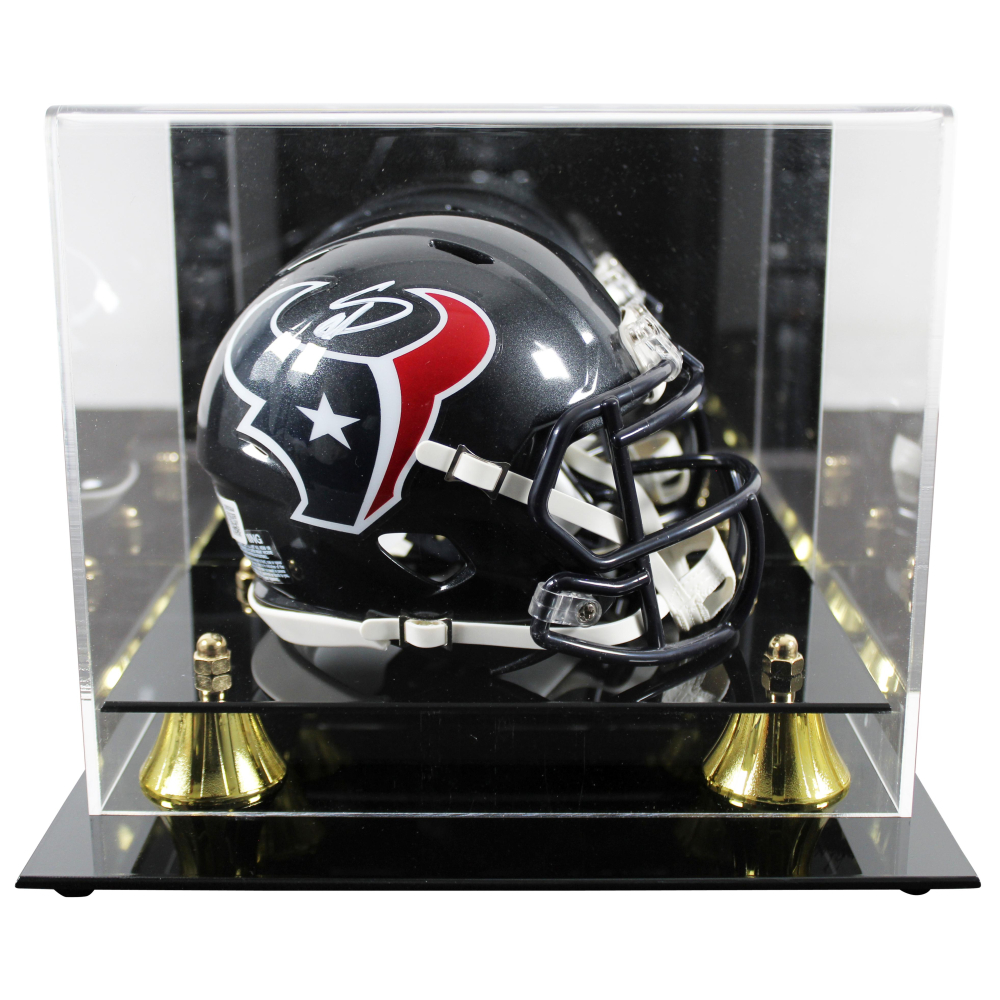 Stefon Diggs Signed Texans Speed Mini Helmet with Display Case (Beckett ...