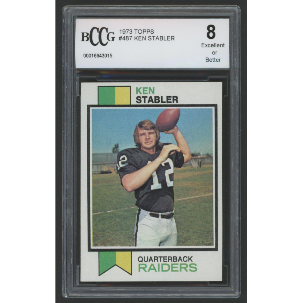 Ken Stabler 1973 Topps #487 RC (BCCG 8) | Pristine Auction