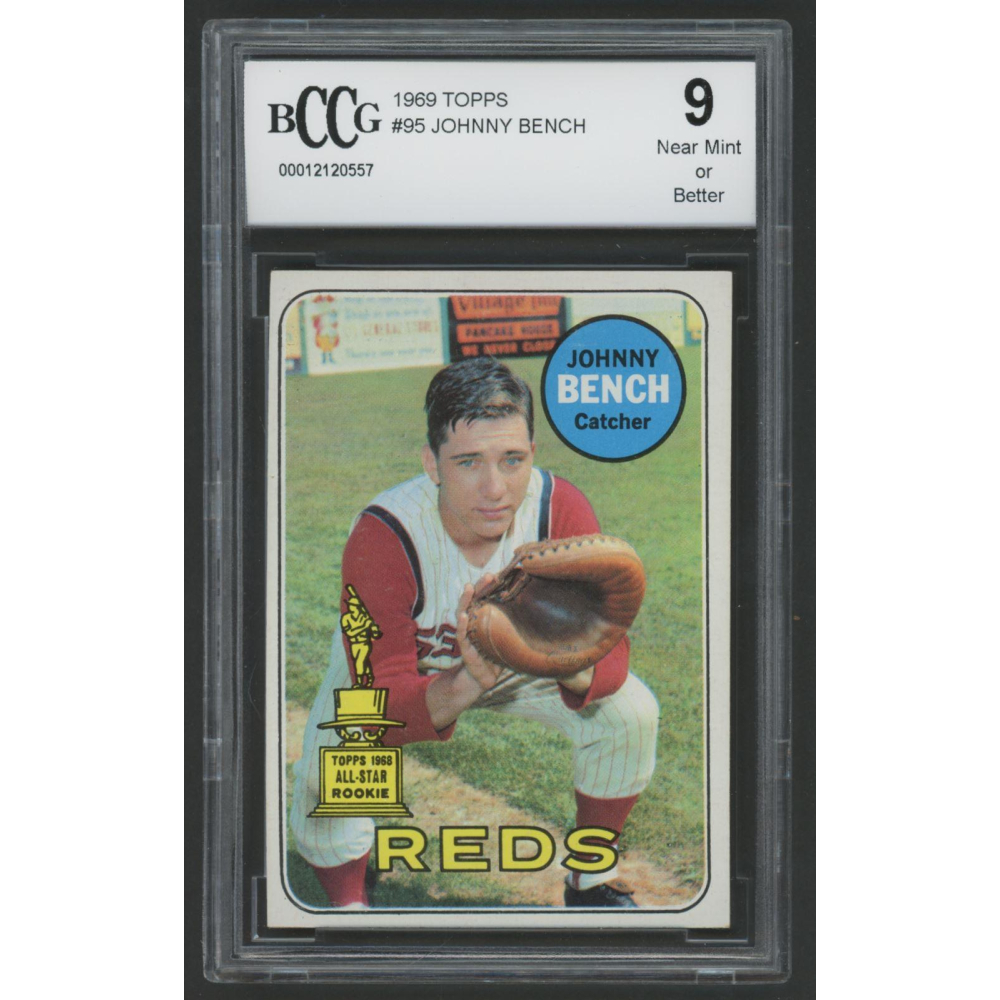 Johnny Bench 1969 Topps #95 (BCCG 9) | Pristine Auction