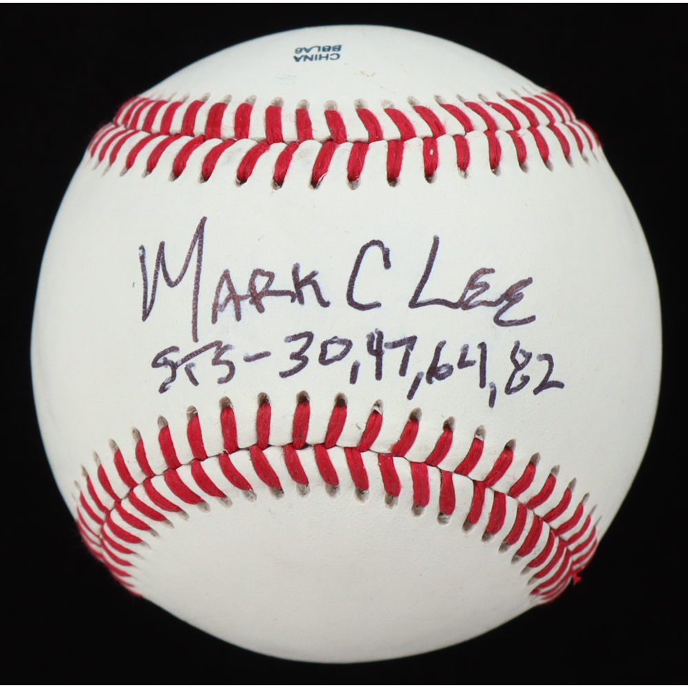 Mark C. Lee Signed OL Baseball Inscribed "STS-30-47-64-82" (Beckett ...