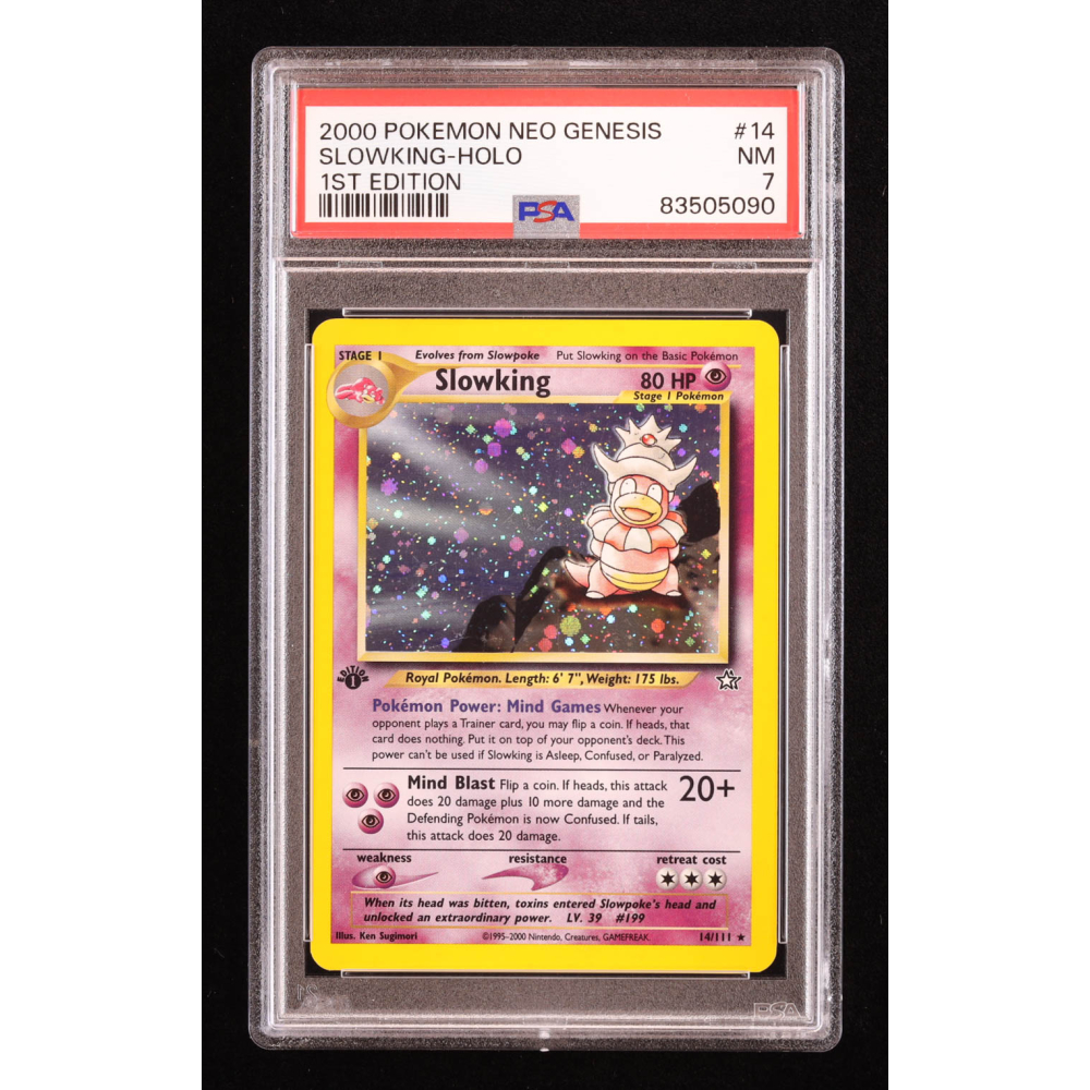 Slowking 2000 Pokemon Neo Genesis 1st Edition #14 Holo (PSA 7 ...