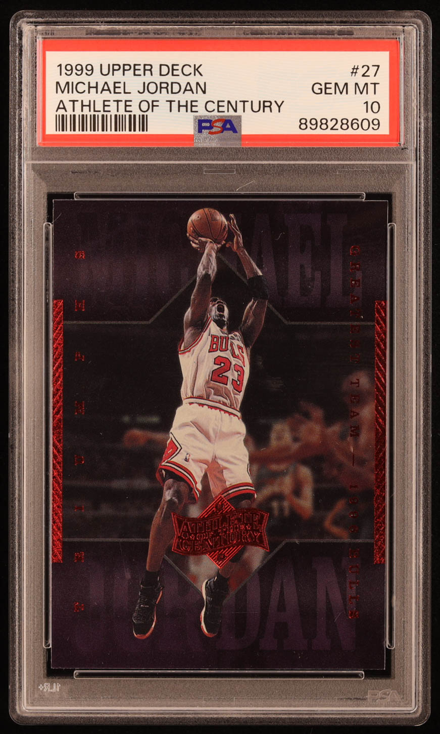 Michael Jordan 1999 Upper Deck Michael Jordan Athlete of the Century ...