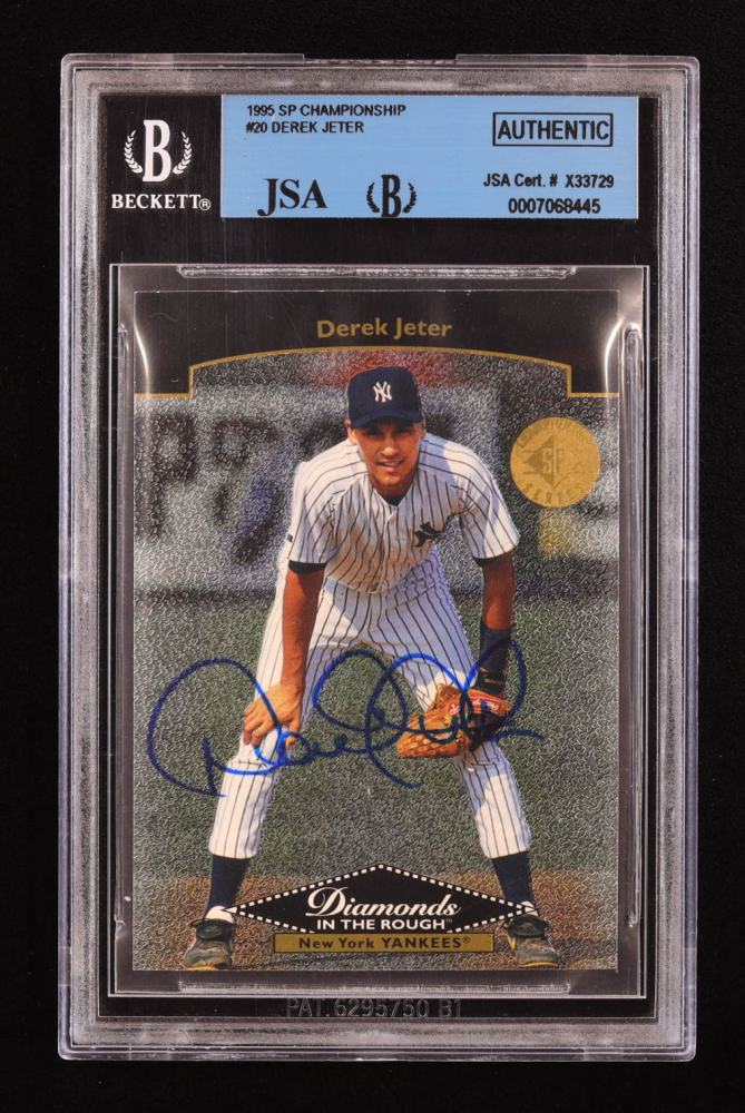 Derek Jeter Signed 1995 SP Championship #20 RC (BGS) | Pristine Auction