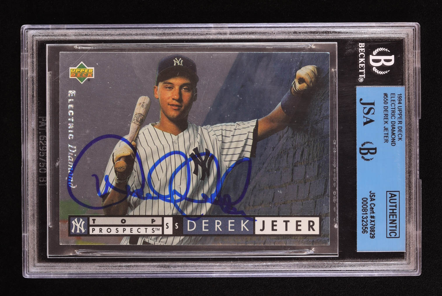 Derek Jeter Signed 1994 Upper Deck Electric Diamond #550 RC (BGS ...