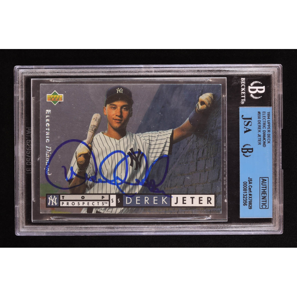 Derek Jeter Signed 1994 Upper Deck Electric Diamond #550 RC (BGS ...