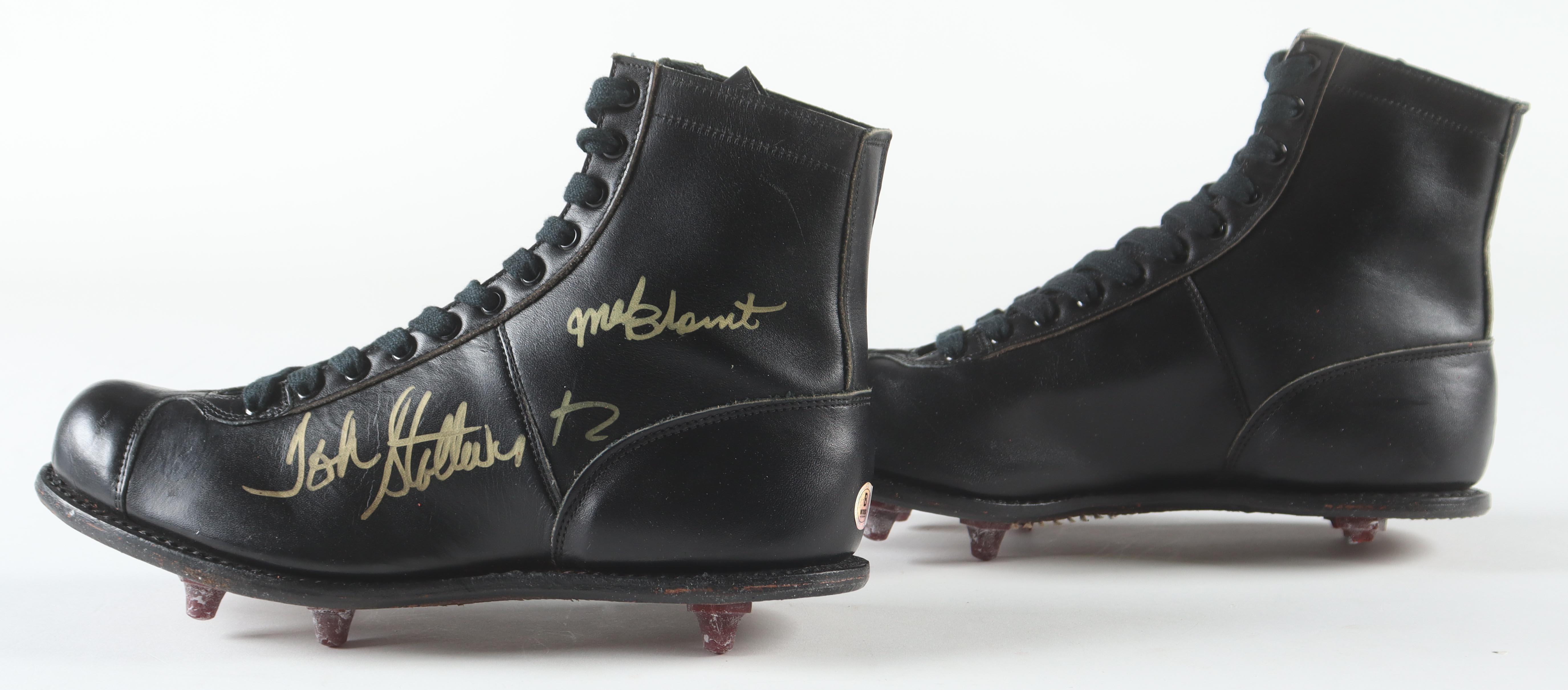1975 Steelers Pair of (2) Vintage Leather Football Cleats Signed by ...