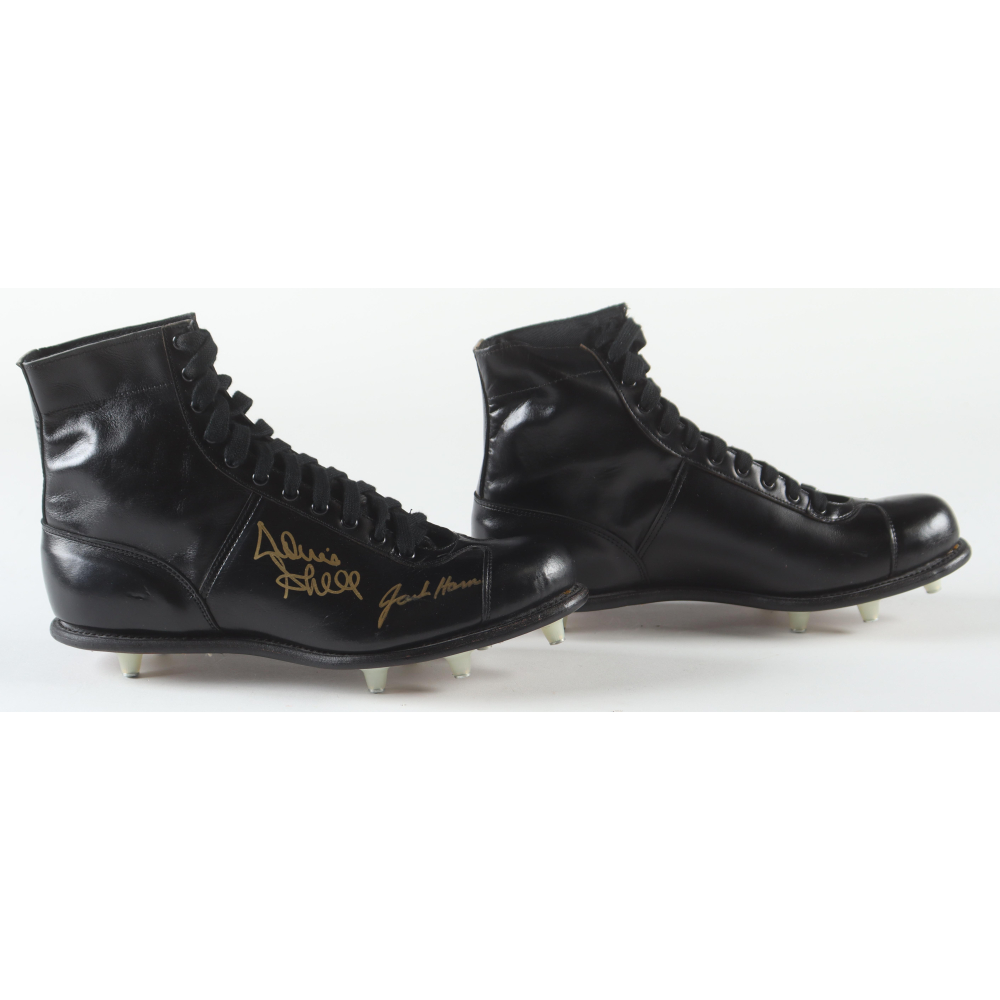 1975 Steelers Pair of (2) Vintage Leather Football Cleats Signed by ...