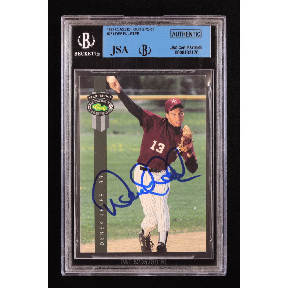 Derek Jeter Signed 1992 Classic Four Sport #231 RC (BGS) | Pristine Auction