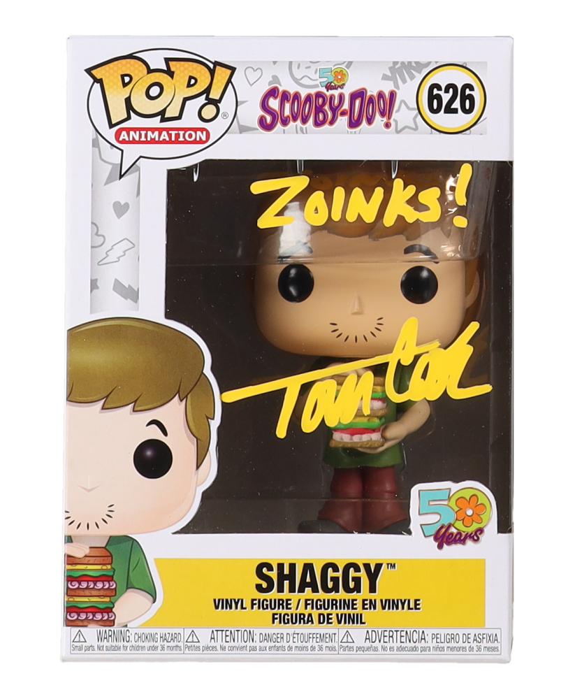 Tom Cook Signed "Scooby Doo" #626 Shaggy Funko Pop! Vinyl Figure ...