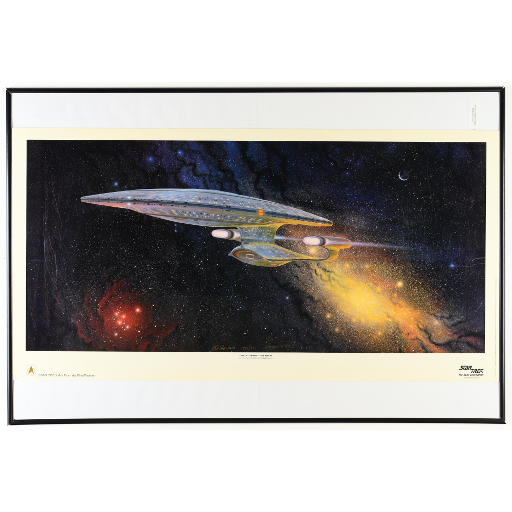 "Star Trek" USS Enterprise Starship NCC 1701-D Custom Mixed Media Print ...