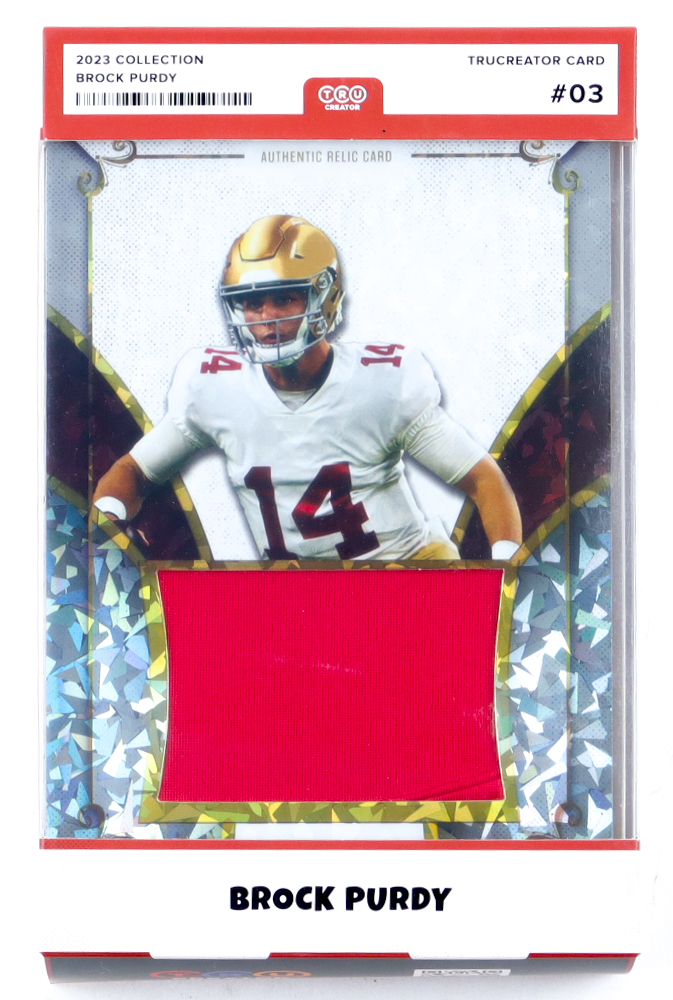 Brock Purdy 2023 TruSport Jumbo Relic Rookie Card | Pristine Auction