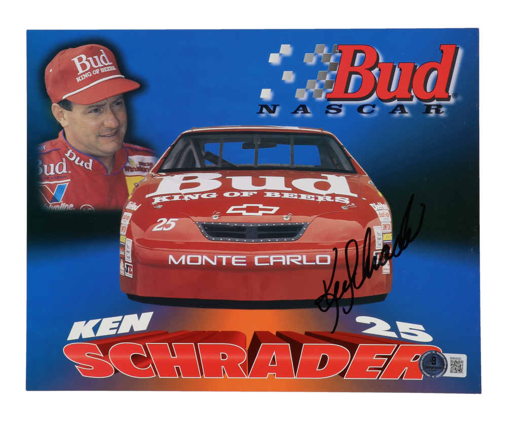 Ken Schrader Signed NASCAR 8x10 Photo (Beckett) | Pristine Auction