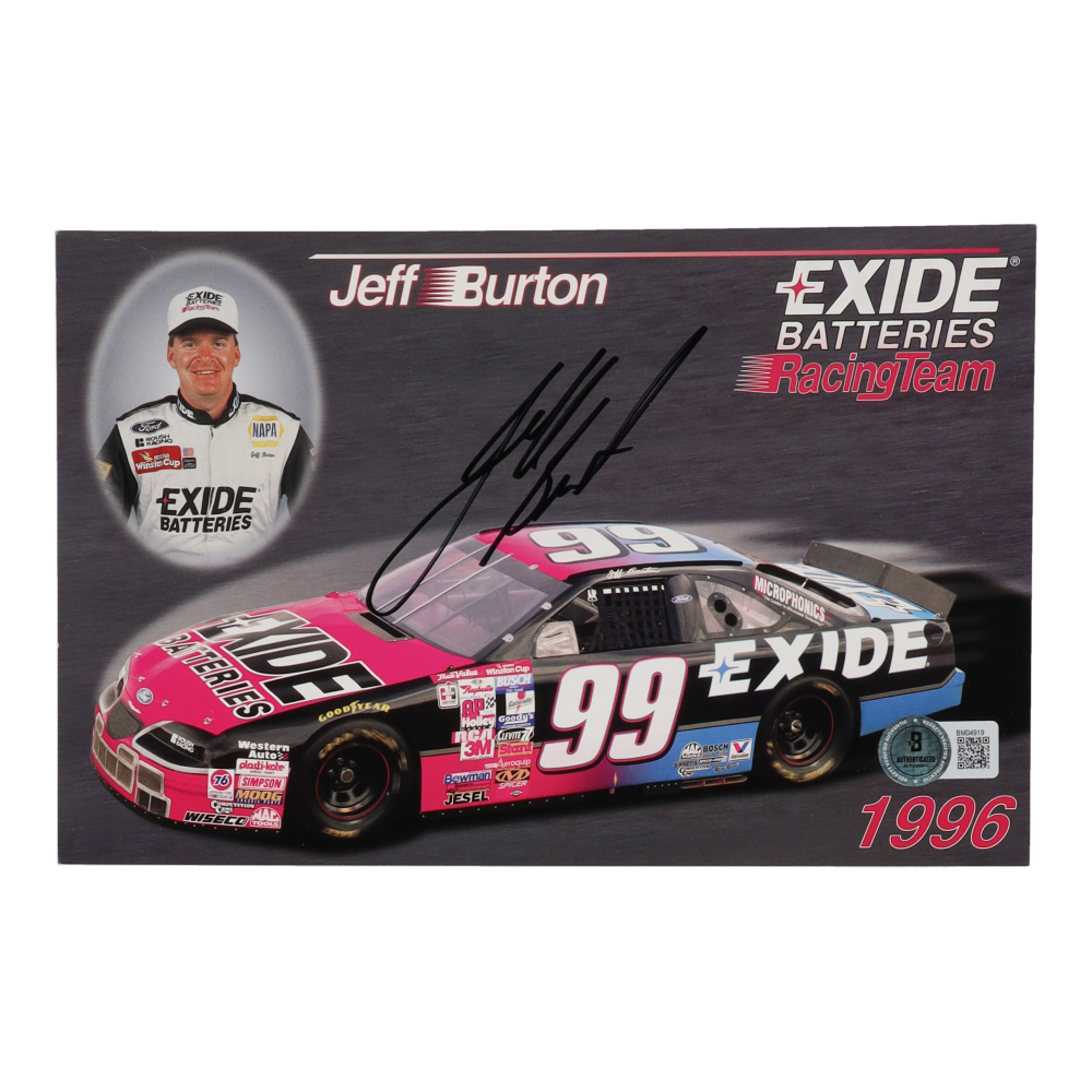 Jeff Burton Signed NASCAR 5x8 Photo (Beckett) | Pristine Auction