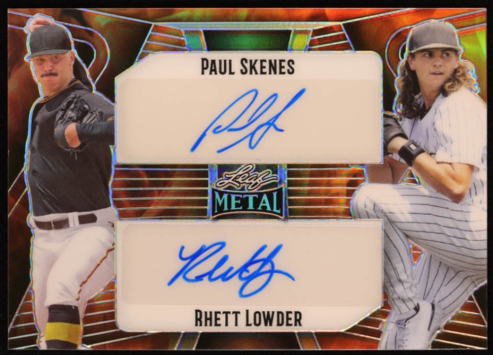 Paul Skenes / Rhett Lowder 2023 Leaf Metal Dual Autographs Prismatic ...