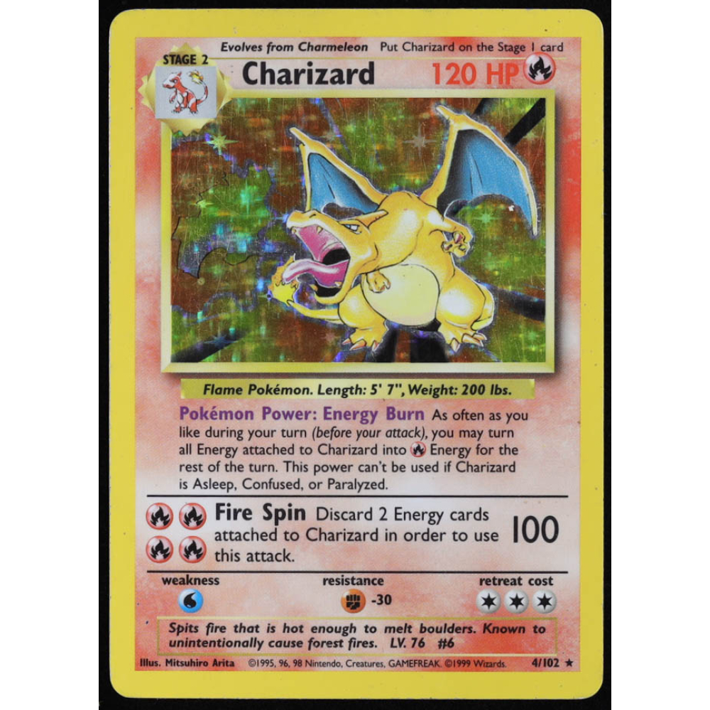 Charizard 1999 Pokemon Base Unlimited #4 Holo | Pristine Auction