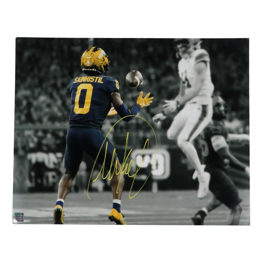 Mike Sainristil Signed Michigan Wolverines 16x20 Photo (Playball Ink ...