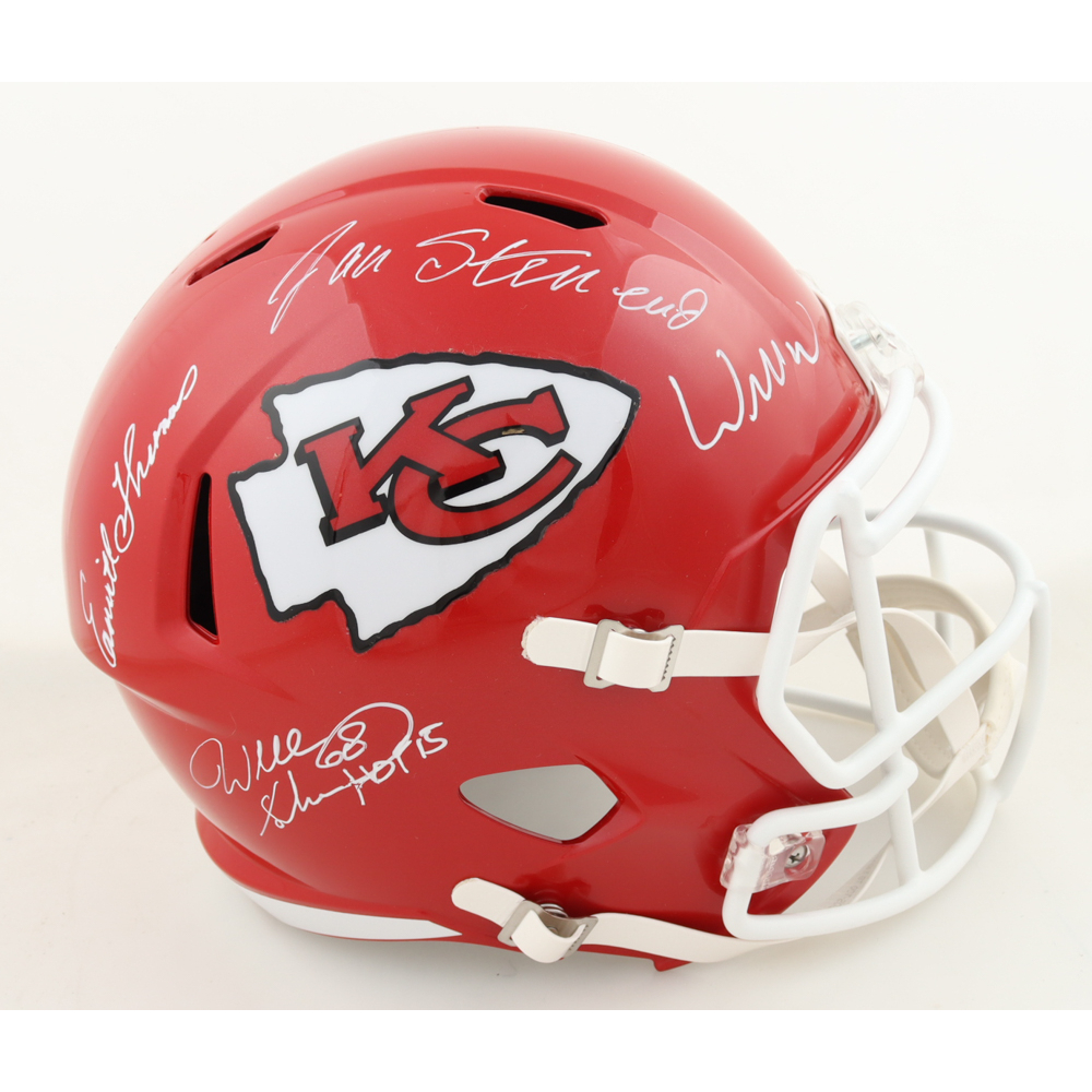 Jan Stenerud, Willie Roaf, Emmit Thomas & Will Shields Signed Chiefs ...