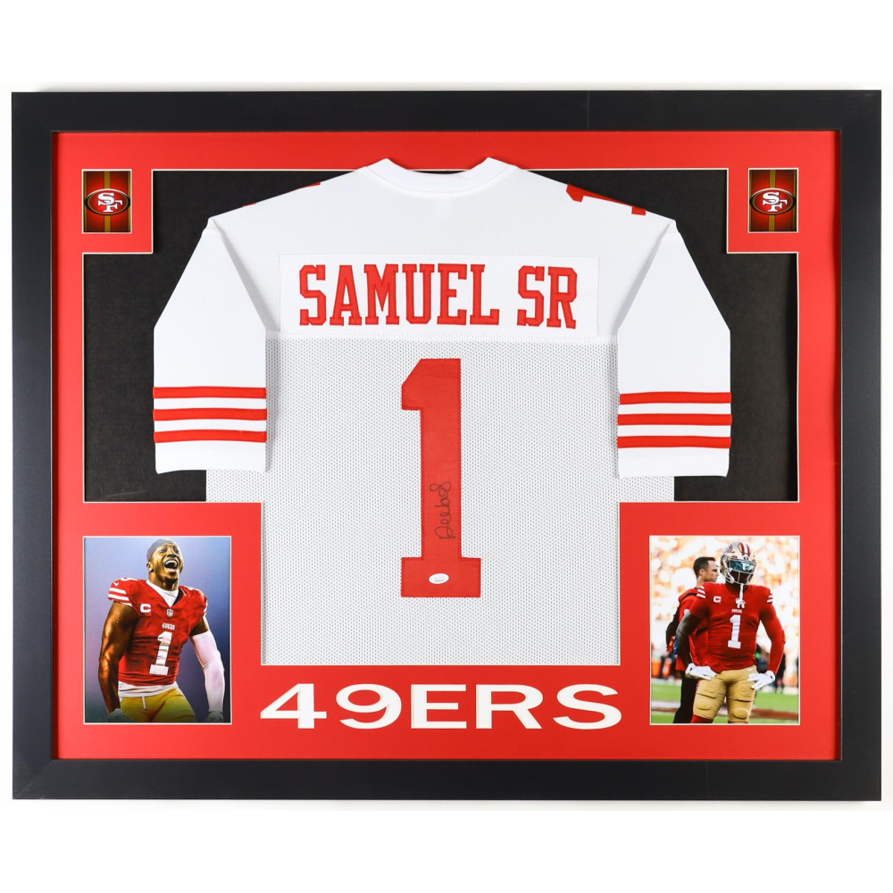 Deebo Samuel Signed Custom Framed Jersey Display (JSA) | Pristine Auction