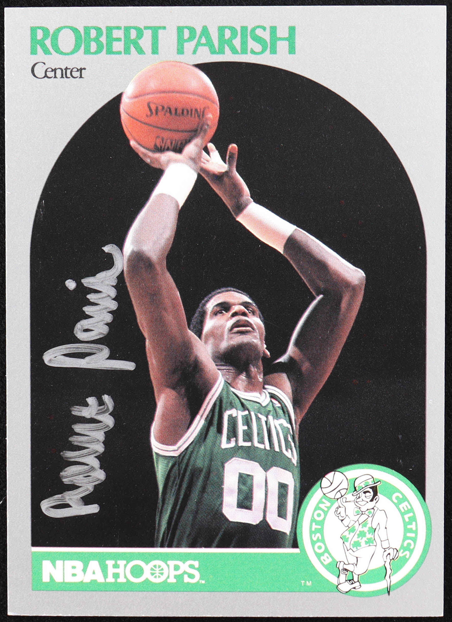 Robert Parish Signed 1990 Hoops #45 (Beckett) | Pristine Auction