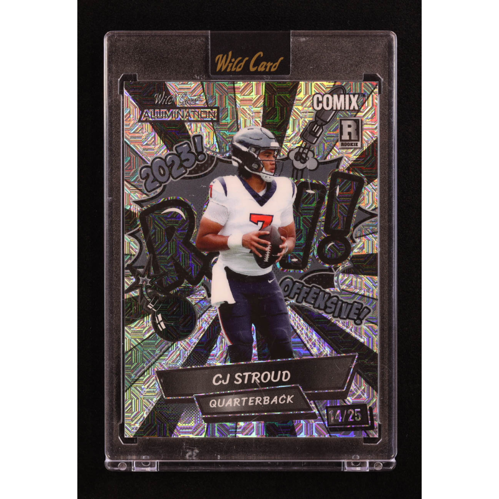 CJ Stroud 2023 Wild Card Alumination Comix Black Mojo Silver #ACCS #14/ ...