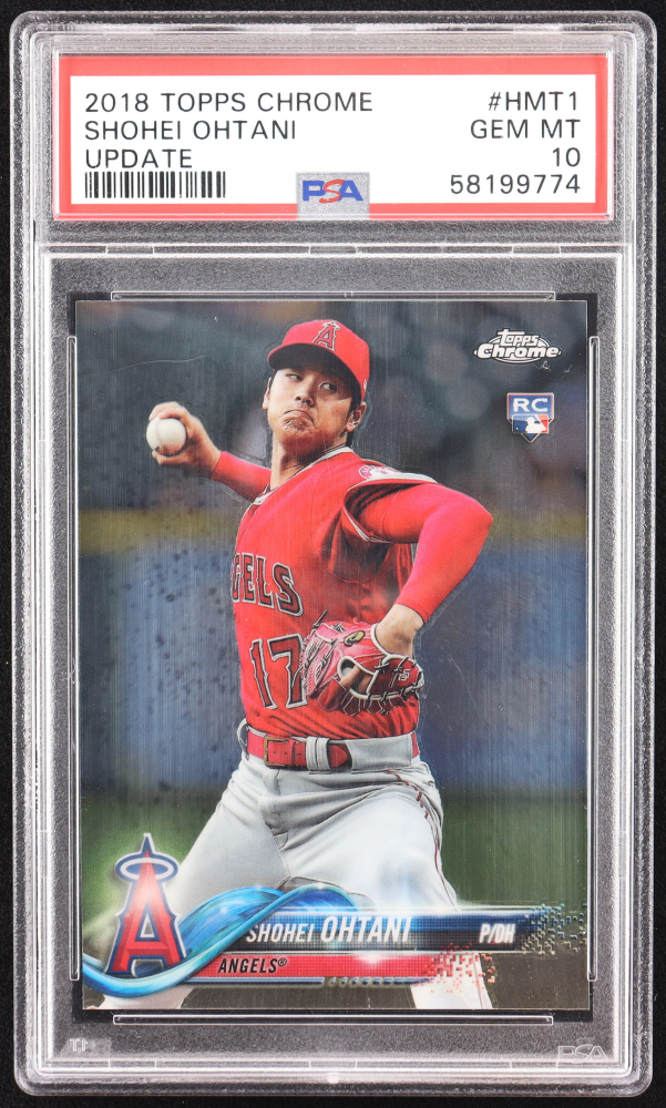 Shohei Ohtani 2018 Topps Chrome Update #HMT1 RC (PSA 10) | Pristine Auction