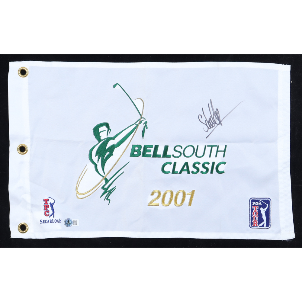 Stuart Appleby Signed 2001 BellSouth Classic Pin Flag (Beckett ...