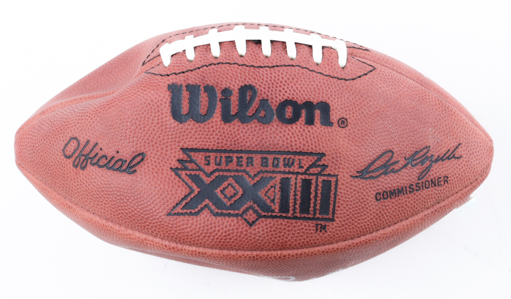 Jerry Rice Signed Super Bowl XXIII Logo NFL Football (Beckett ...