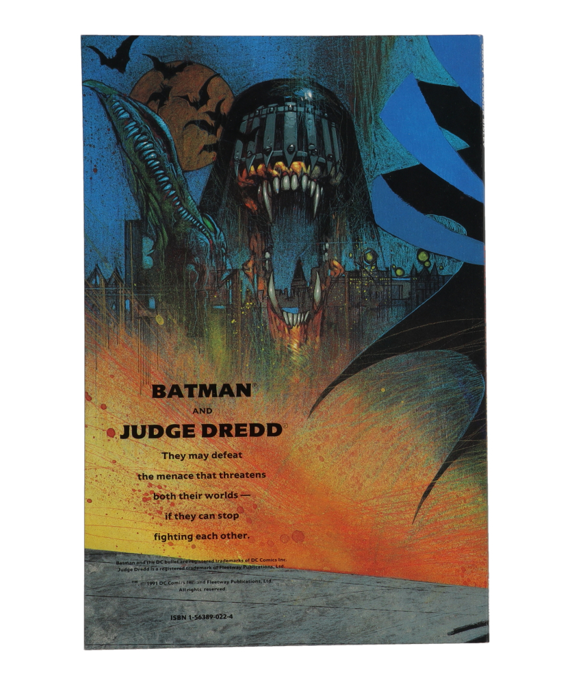 1991 "Batman / Judge Dredd: Judgement on Gotham" Issue #1 Prestige ...