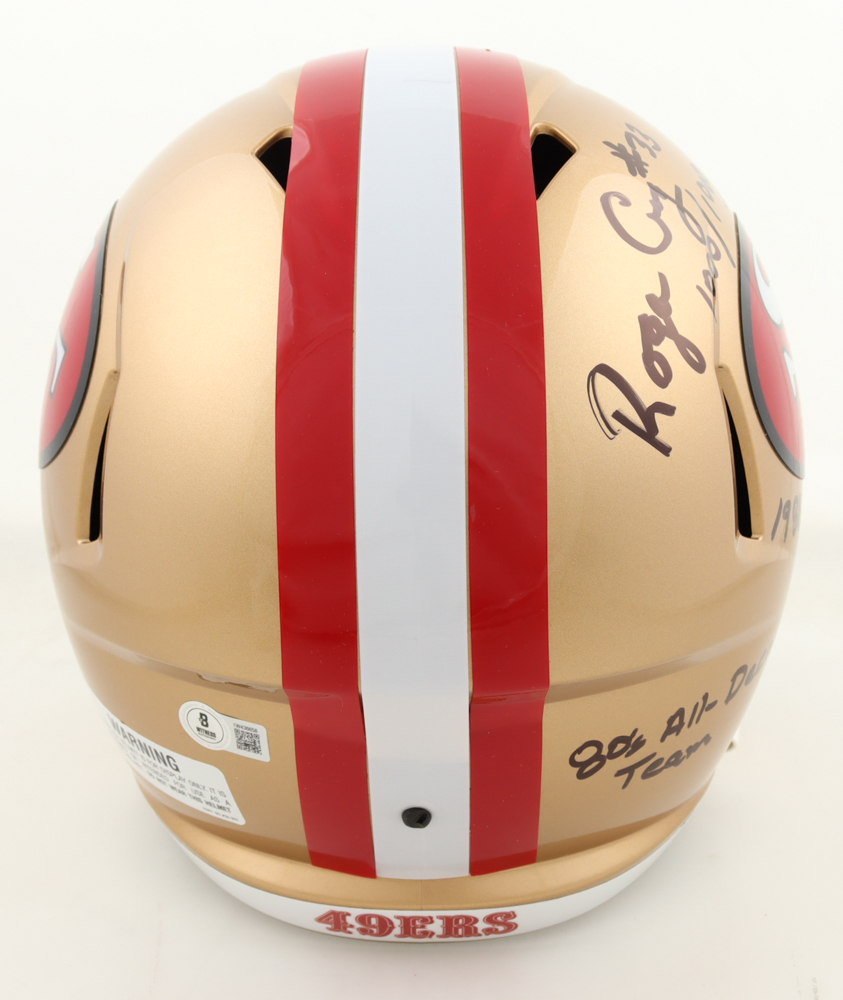 Roger Craig Signed 49ers Full-Size Speed Helmet With Multiple Stat ...