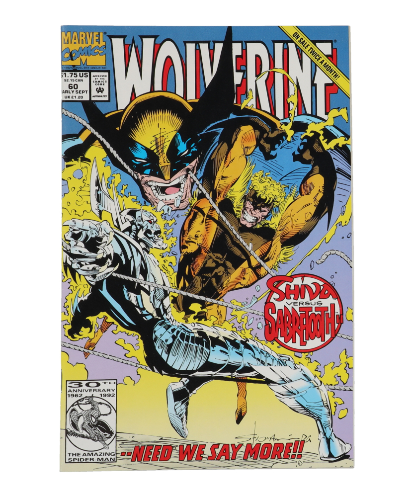 1992 "Wolverine" Issue #60 Marvel Comic Book | Pristine Auction