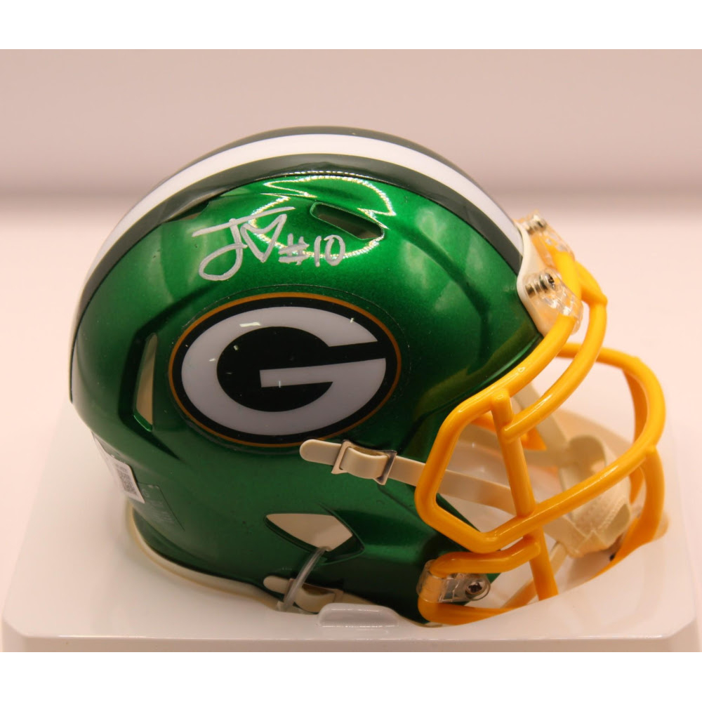 Jordan Love Signed Packers Flash Alternate Speed Mini Helmet (Beckett ...