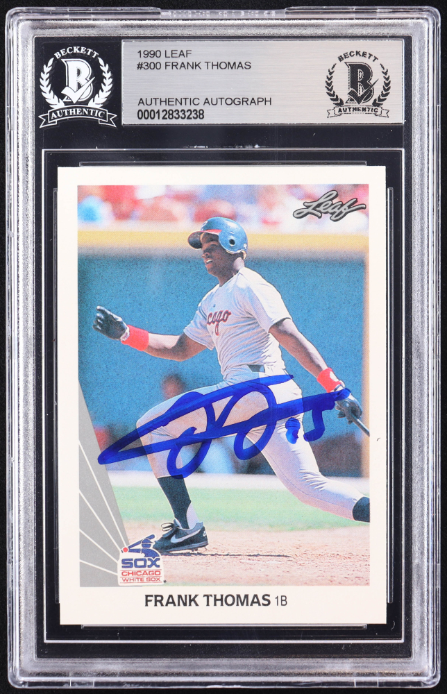 Frank Thomas Signed 1990 Leaf #300 RC (BGS) | Pristine Auction