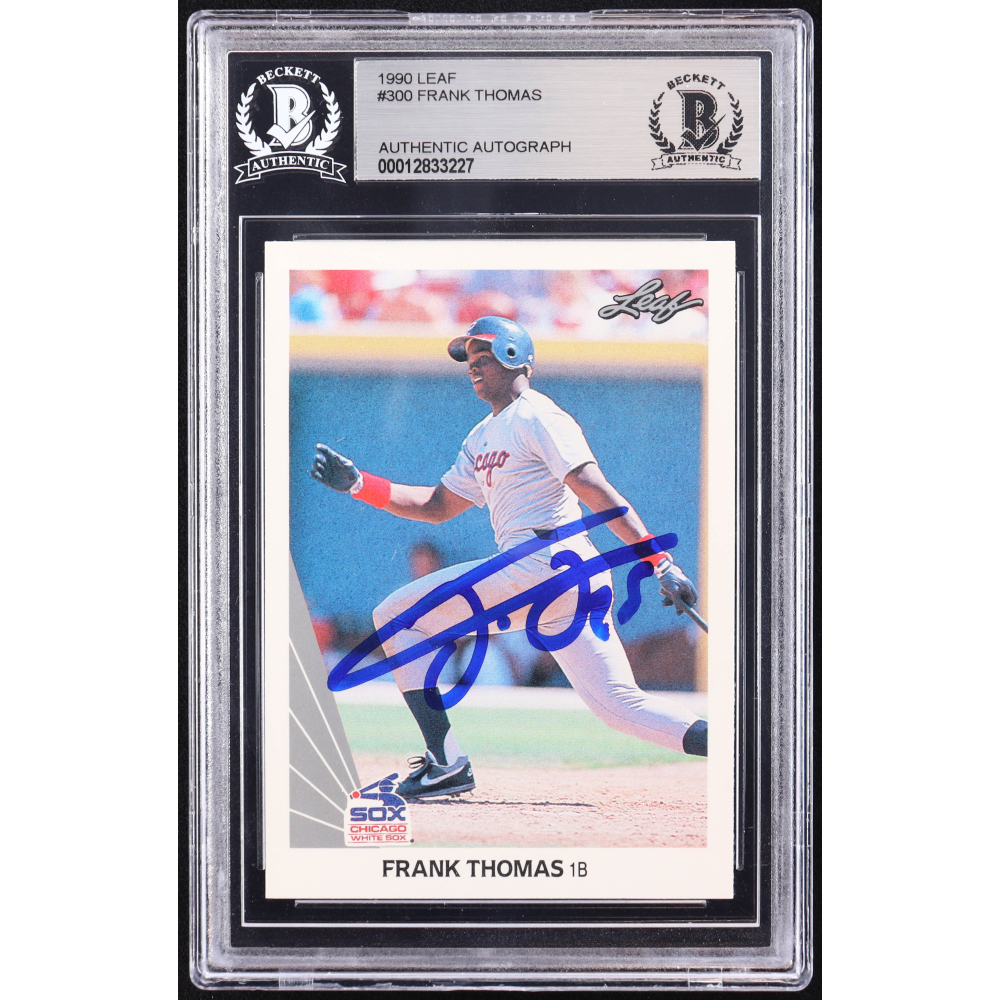 Frank Thomas Signed 1990 Leaf #300 RC (BGS) | Pristine Auction