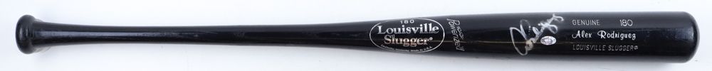 Alex Rodriguez Signed Louisville Slugger Baseball Bat (Beckett ...