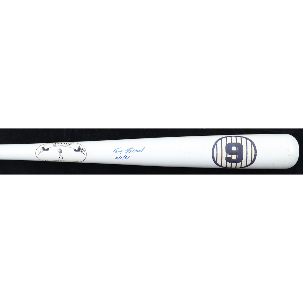 Tracy Stallard Signed Vintage Bat Company Baseball Bat Inscribed "10/1 ...