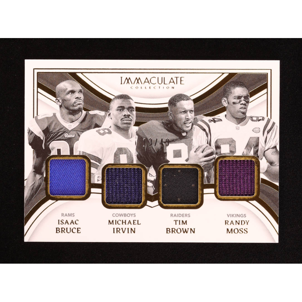 Isaac Bruce / Michael Irvin / Tim Brown / Randy Moss 2023 Panini ...
