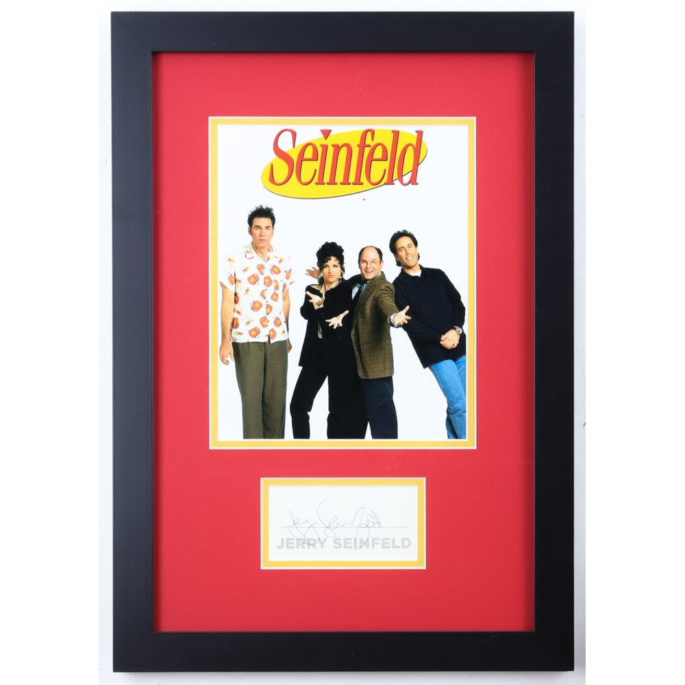 Jerry Seinfeld Signed "Seinfeld" Custom Framed Cut Display (JSA ...