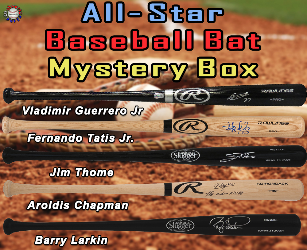 Baseball All Star Signed Baseball Bat Mystery Box - Series 8 (Limited ...