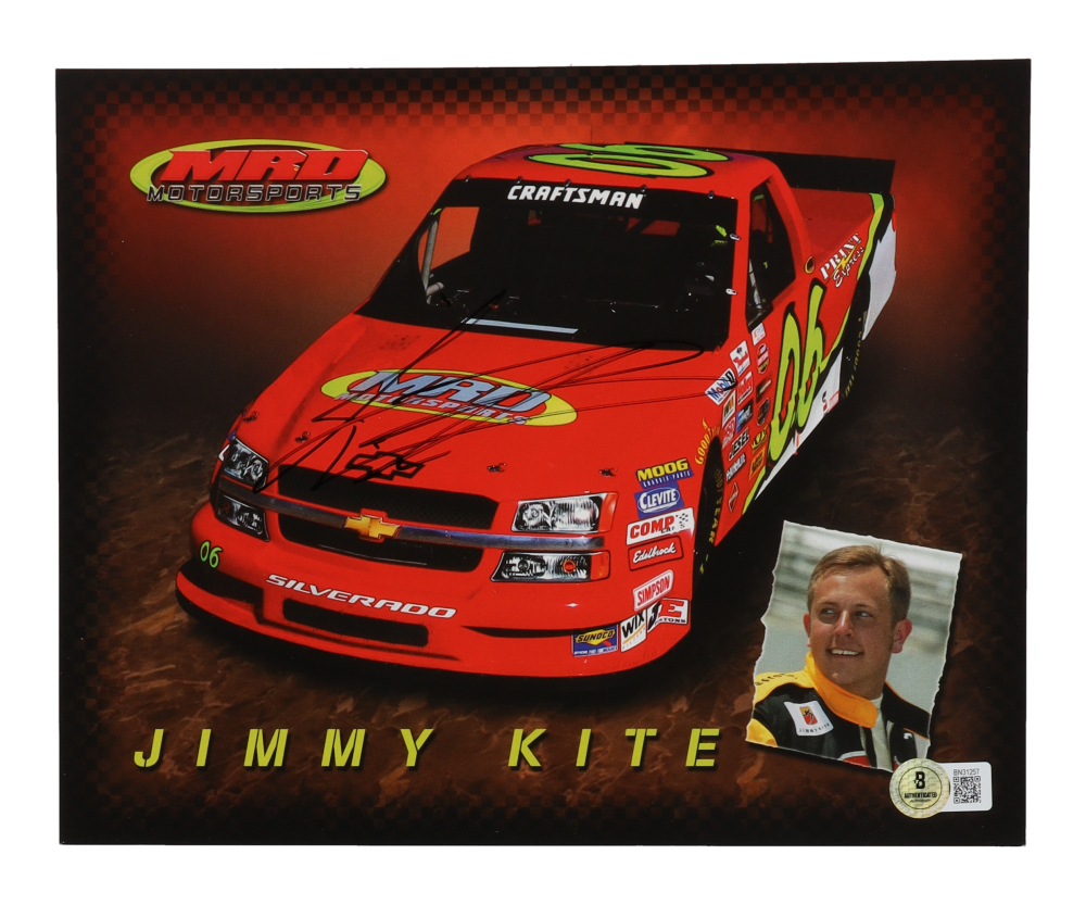 Jimmy Kite Signed NASCAR Flyer (Beckett) | Pristine Auction