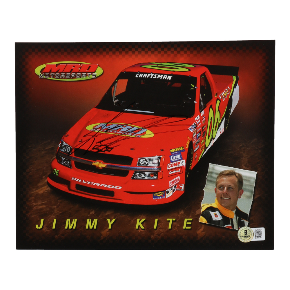 Jimmy Kite Signed NASCAR Flyer (Beckett) | Pristine Auction