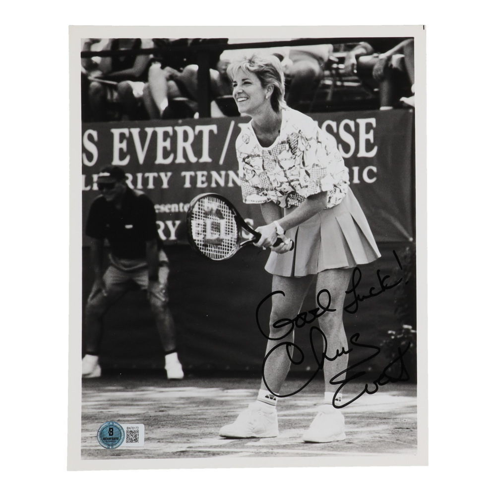 Chris Evert Signed 8x10 Photo Inscribed "Good Luck!" (Beckett ...
