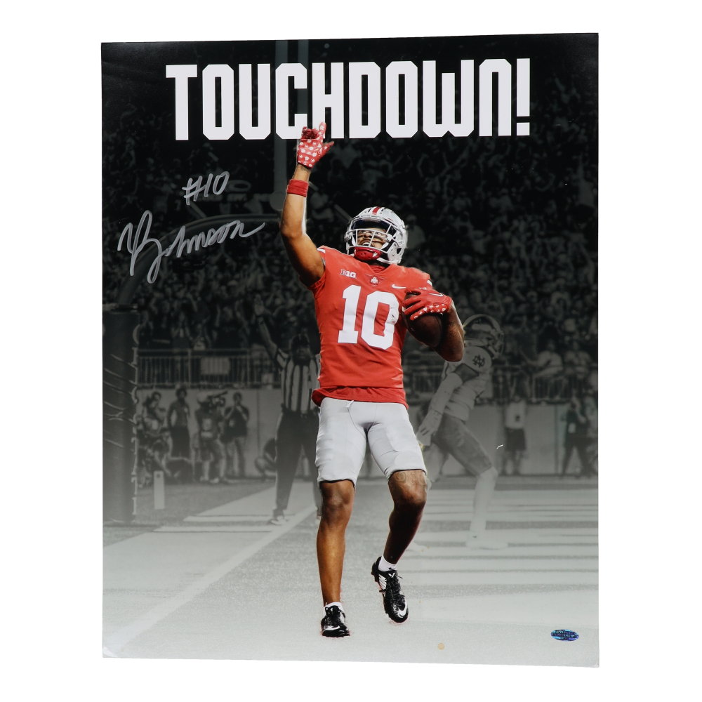 Xavier Johnson Signed Ohio State Buckeyes 16x20 Photo (Playball Ink ...