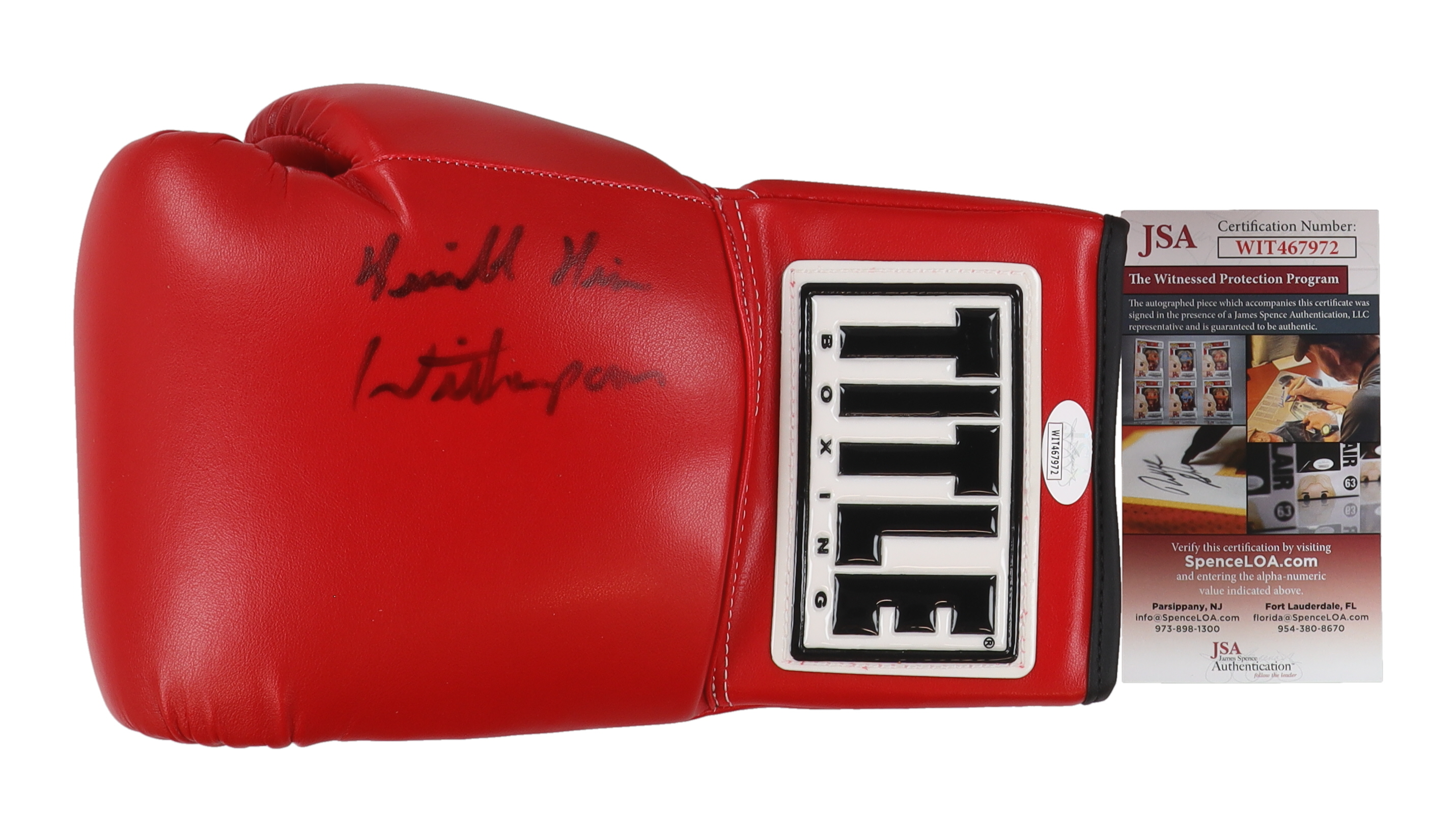 "Terrible" Tim Witherspoon Signed Title Boxing Glove (JSA) | Pristine ...