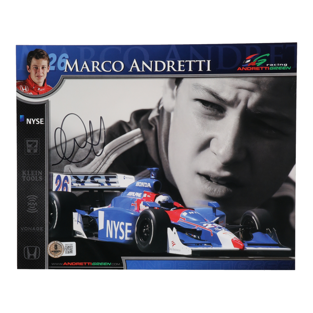 Marco Andretti Signed IndyCar 8x10 Photo (Beckett) | Pristine Auction