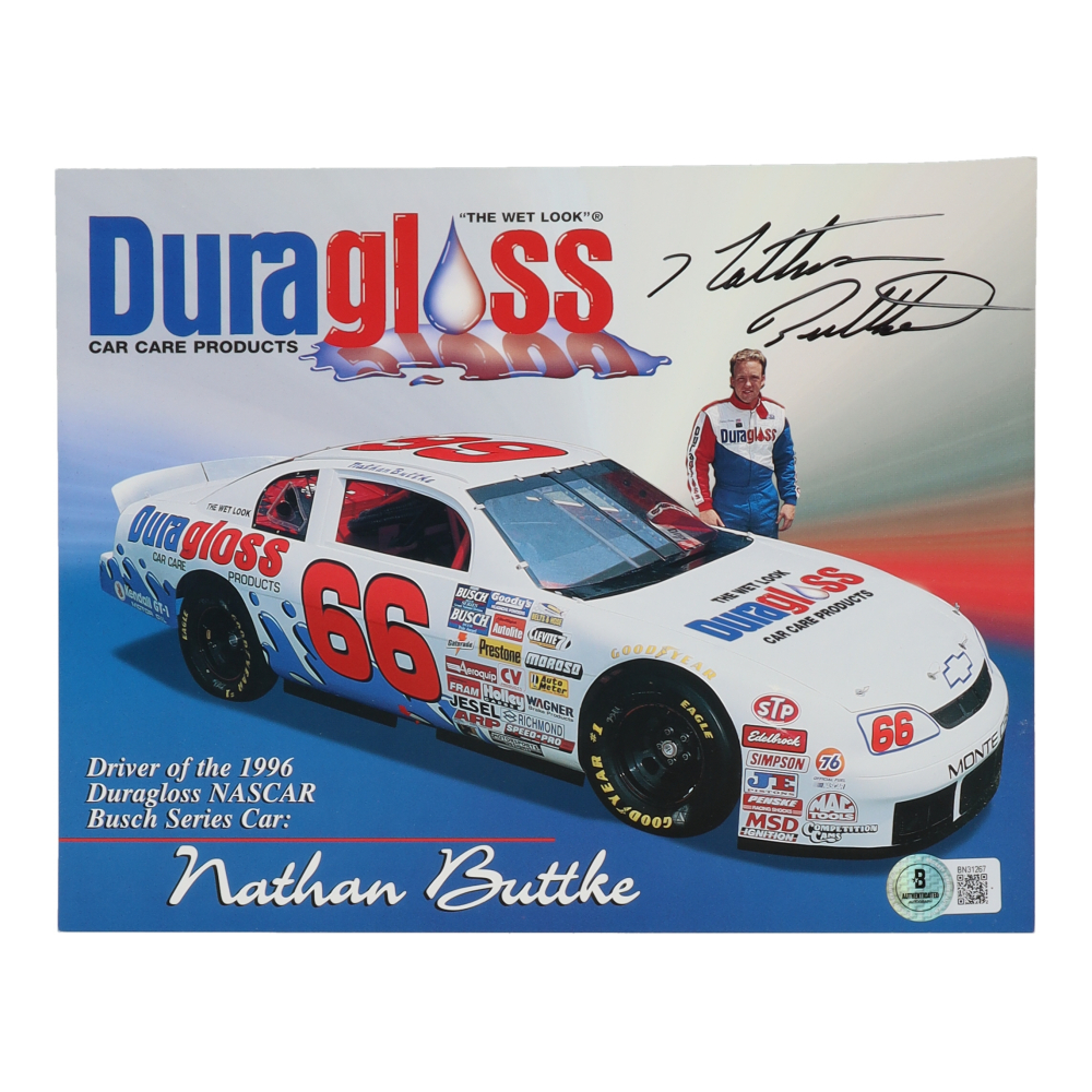 Nathan Buttke Signed NASCAR 8x10 Photo (Beckett) | Pristine Auction