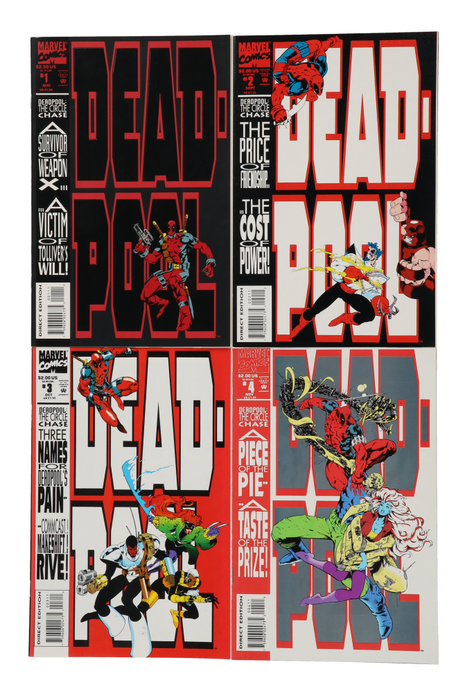 Complete Set of (4) 1993 "Deadpool: The Circle Chase" Issue #1-4 Marvel ...