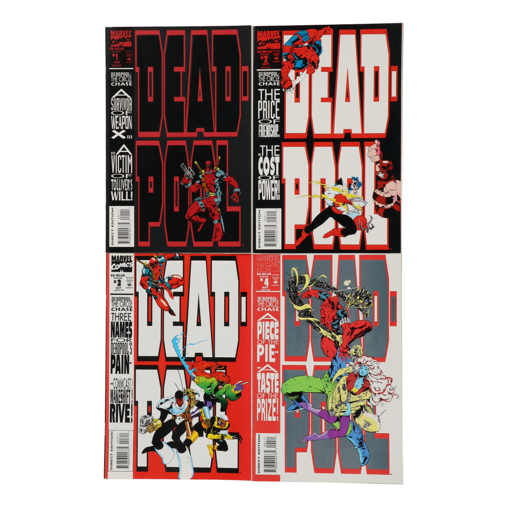 Complete Set of (4) 1993 "Deadpool: The Circle Chase" Issue #1-4 Marvel ...